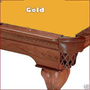 8' Pro Oversized Gold ProLine Classic Billiard Pool Table Cloth Pro ...